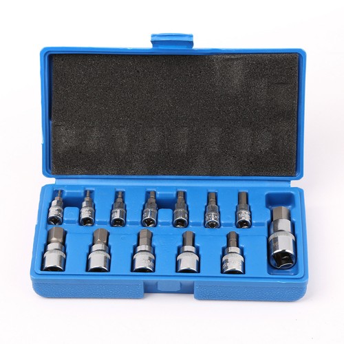 13pc Alan Allen Alen Hex Key Socket Rachet Wrench Set SAE 1/4 3/8 1/2 ...