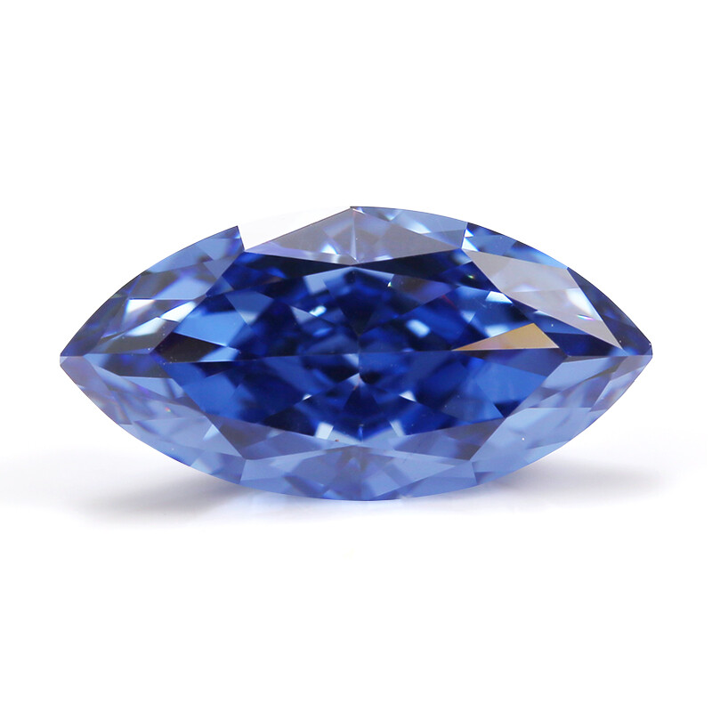 AAAAA Crushed Ice Cut CZ Marquise MultiBlue Cubic Zirconia Manual Loose ...