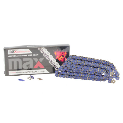 520 Blue Non O-ring Drive Chain 120 Links for motorcycle Tensile 8200 ...