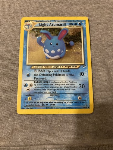 Neo Destiny Light Azumarill 13/105 Holo Foil Rare | eBay