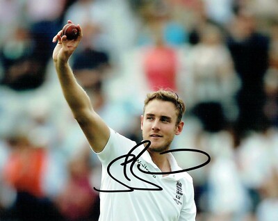 Stuart BROAD New Signed Autograph 10x8 Photo + Dealer COA Cricket ...
