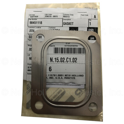 New Holland Gasket Part # 98451118 | eBay