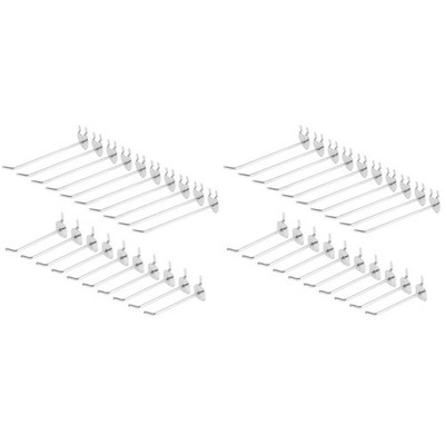 40 Pcs Hole Board Storage Hangers Wall Storage Racks Peg Board ...