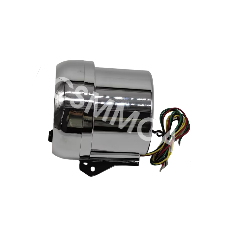 3.75in 12V Chrome Car Tachometer Gauge Meter 7 Colors LED Backlight 0 ...