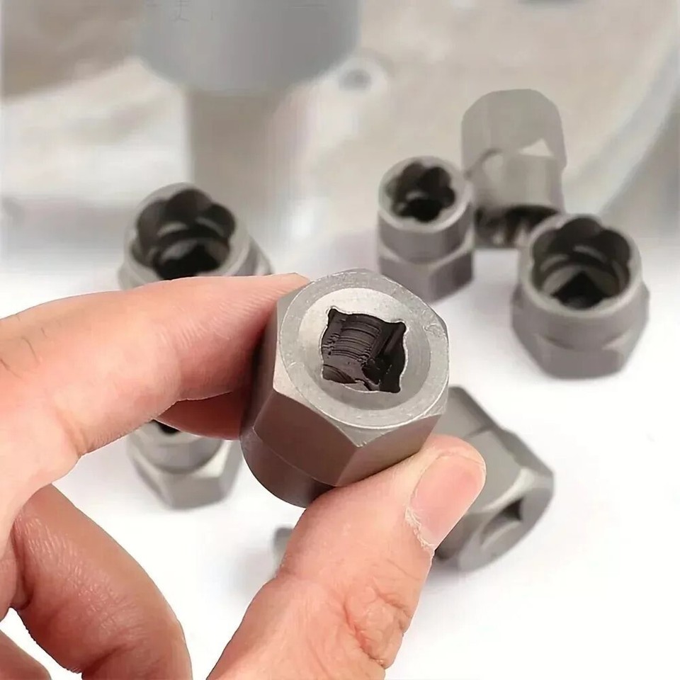 Tools Nut Remover Stripped Extraction Socket Impact Bolt Extractor Set ...