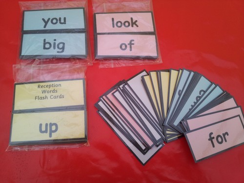 RECEPTION WORDS - FLASH CARDS -STARTING SCHOOL -READ WRITE LEARN SPELL ...