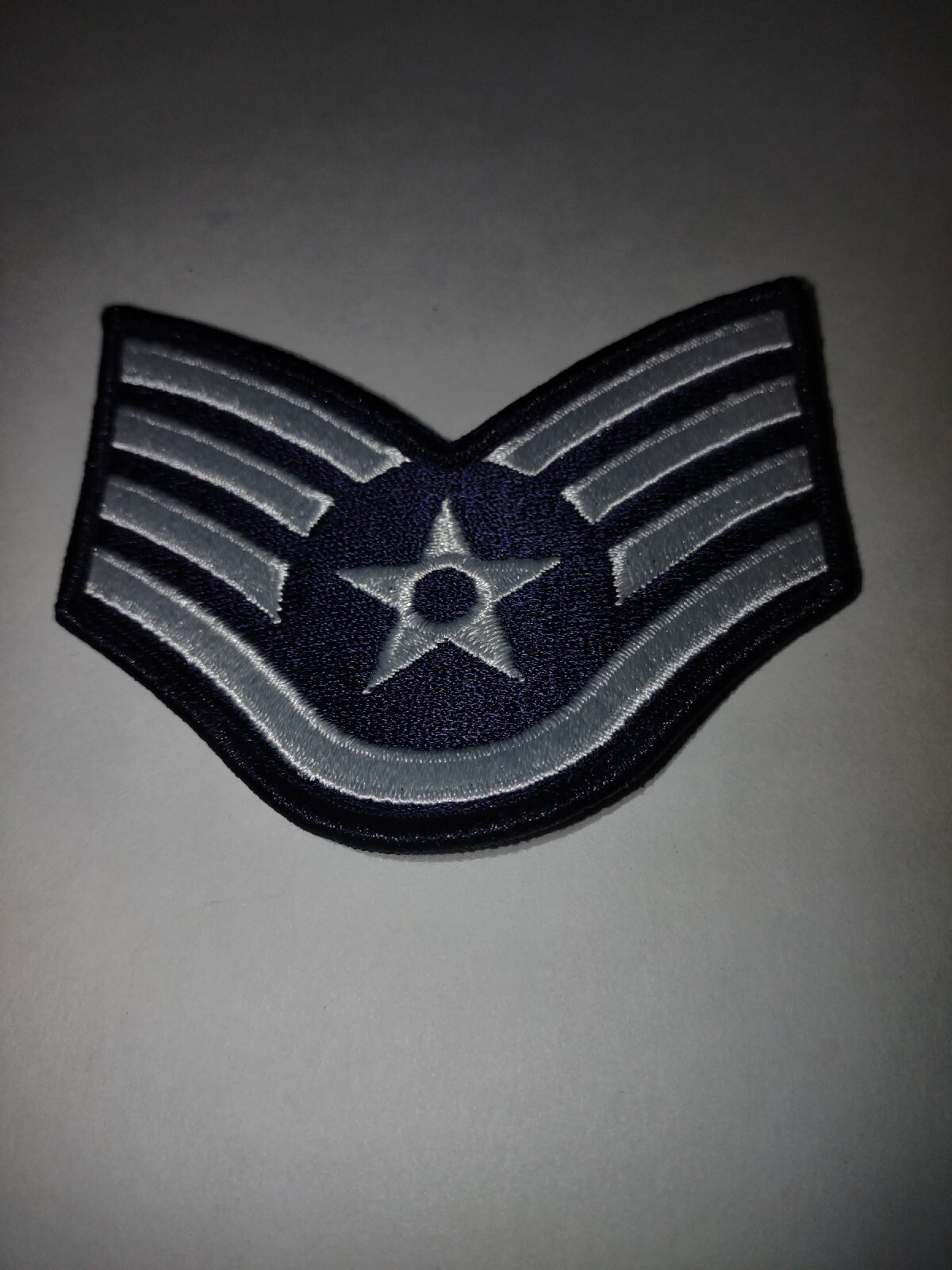 Uniform Patch {4 Inch} US Air Force Enlisted Staff Sergeant E-5 Rank | eBay