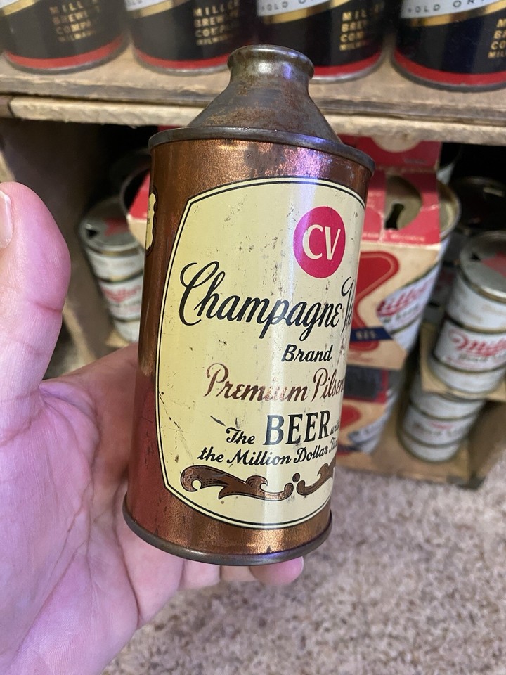 Champagne Velvet cone top beer can Terre Haute Brewing Co Terre Haute ...