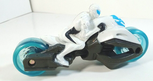 1999 McDonald's Max Steel White Street Bike Motorcycle Turbofied Cycle ...