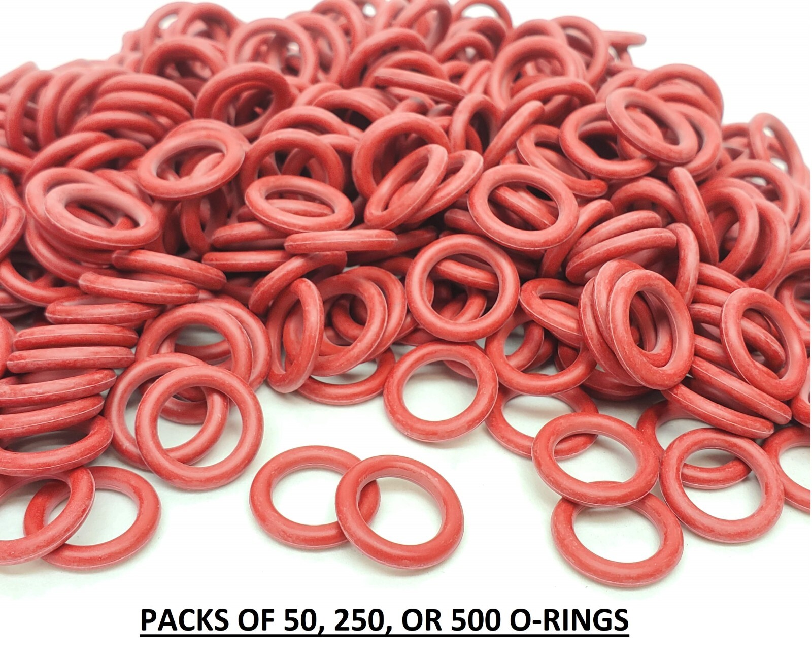 BULK Silicone Rubber 15mm OD x 10mm ID x 2.5mm O-Ring Red Oil Seal ...