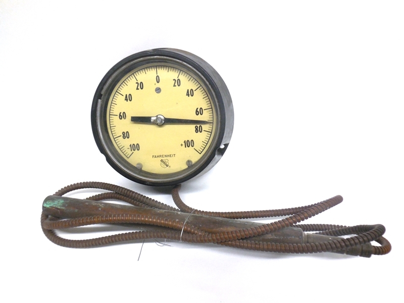 ASHCROFT TEMPERATURE GAUGE -100 TO 100 DEGREES FAHRENHEIT 3/4" PROBE 5 ...