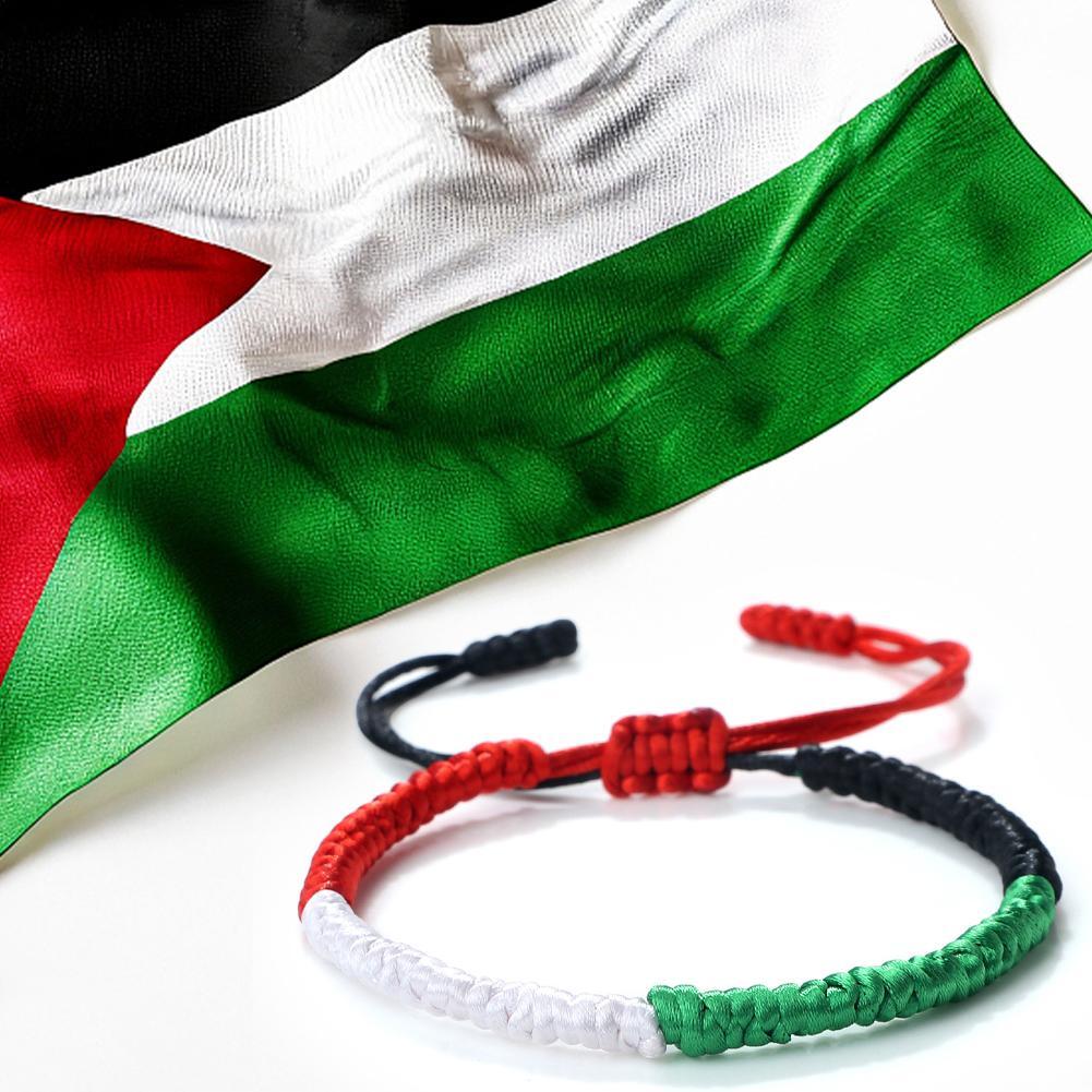 Free Palestine Braidedwrist band_bracelet Palestinian flag PLO Gaza NEW ...