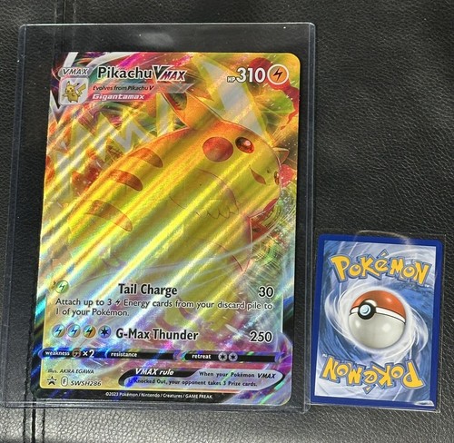 Pokemon SWSH Promo JUMBO / OVERSIZED Pikachu VMAX SWSH286 - NM ...