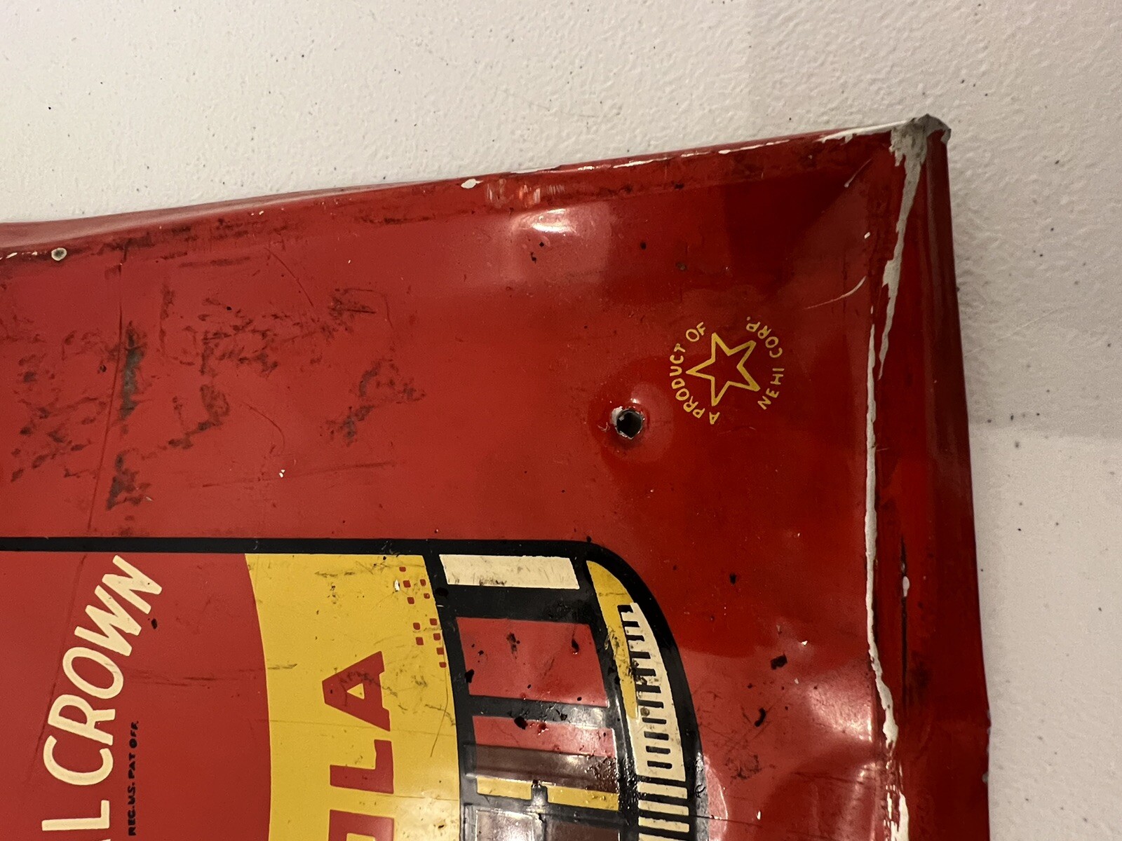 Antique Royal Crown Cola Embossed Sign | eBay