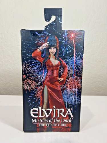 Neca Clothed Elvira Mistress Of The Dark Red Fright And Boo New In Box ...