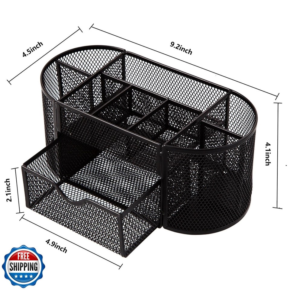 Comix Mesh Pen Pencil Holder Desk Organizer, 8 Compartment and 1 | eBay
