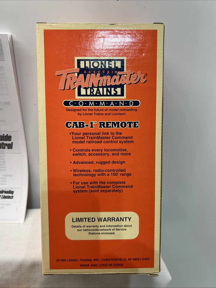 Lionel 6-12969 TrainMaster CAB1 Command Set Remote & Base EX/Boxed | eBay