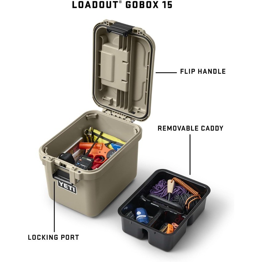 YETI LoadOut GoBox Collection, Divided Waterproof Cargo Cases, Gobox 15 W | eBay
