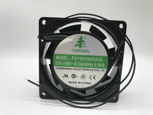 FONSONING FSY8025H2ASL 8025 220~240v AC50/60Hz 0.06A 8cm 2-wire cooling ...