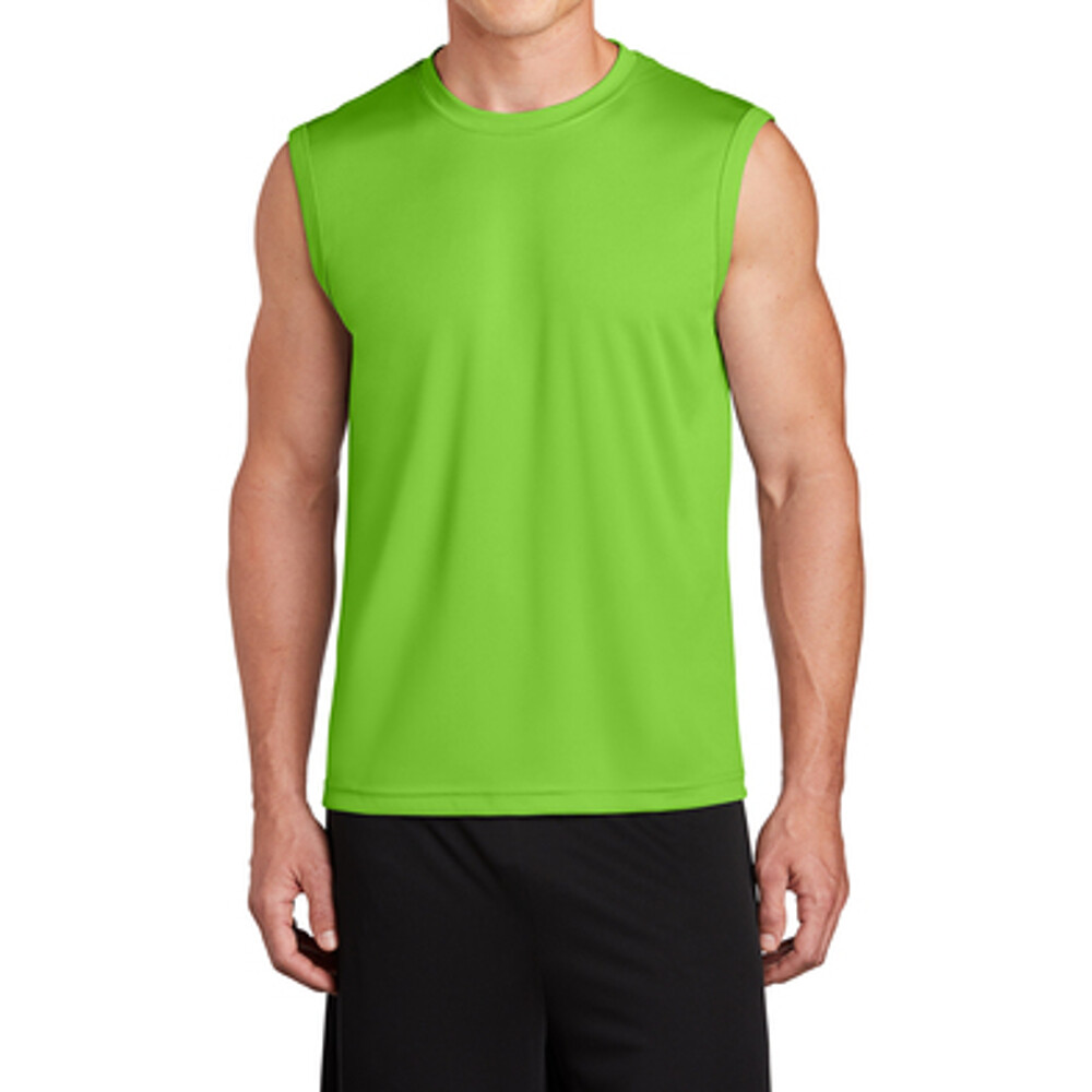 Sport-Tek ST352 Men's SLEEVELESS MUSCLE T-SHIRT PosiCharge Competitor ...