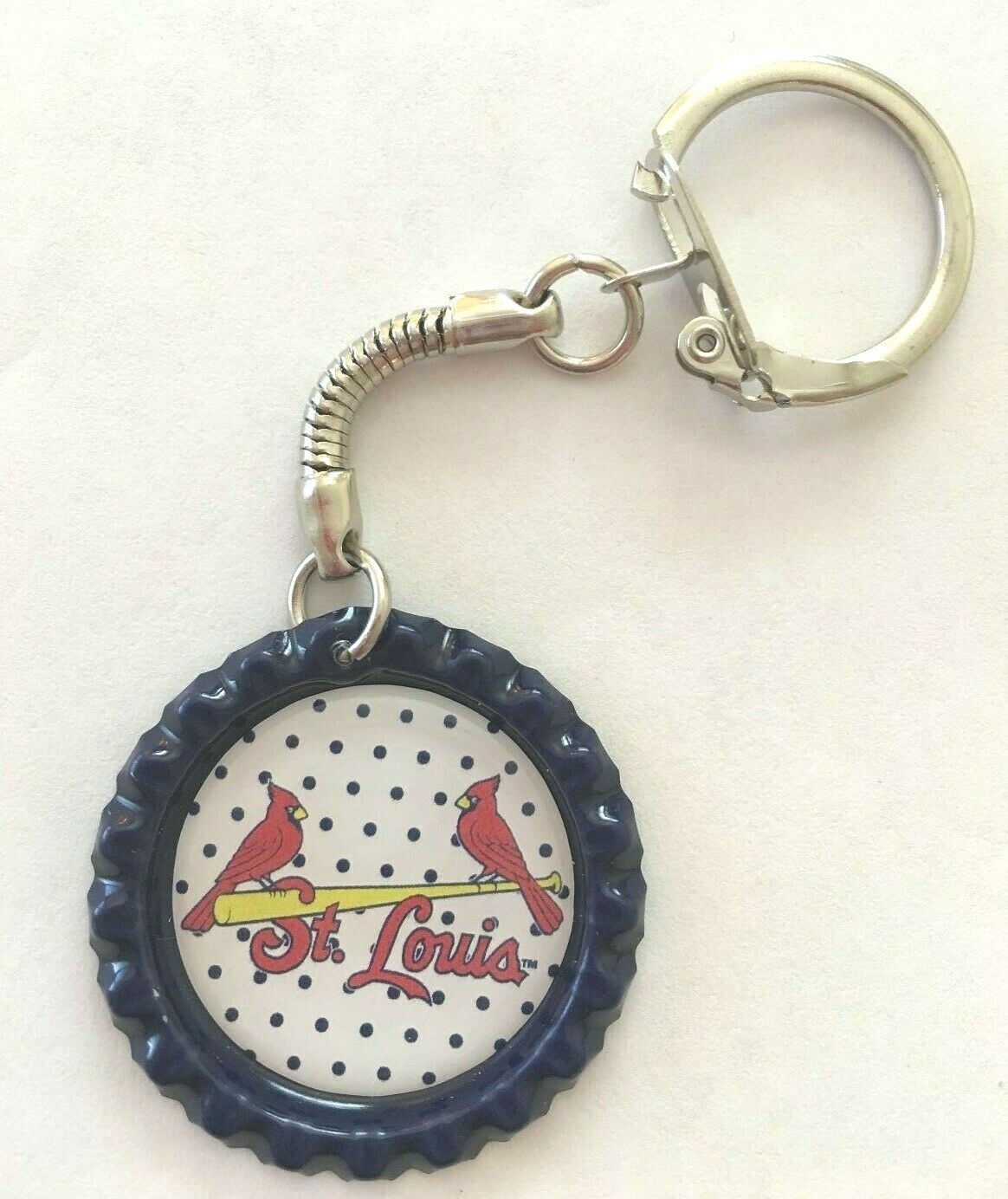 St. Louis Cardinals Bottle Cap Keychain on silvertone keyring | eBay