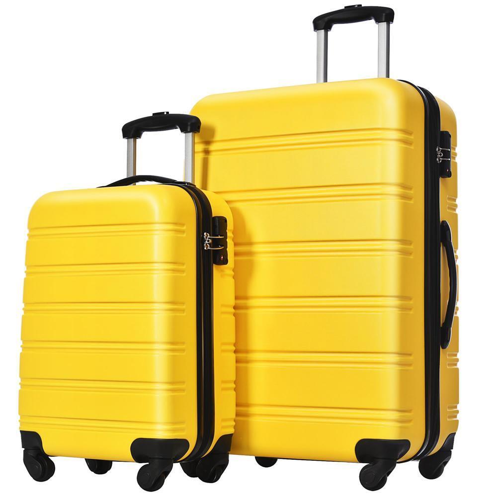 Easy Assembly Luggage Sets of 2 Piece Carry on Suitcase Airline ...