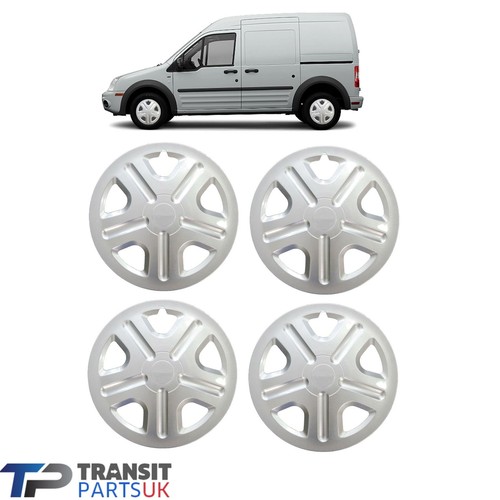 4 X 15" FORD TRANSIT CONNECT WHEEL TRIM COVER HUB CAP 2002 TO 2009 ...