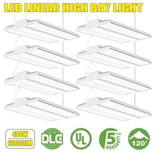 8Pack Commercial Linear High Bay Light 400W LED Warehouse Light ...