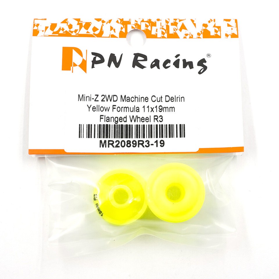 PN Racing Mini-Z 2WD Machine Delrin Cut Yellow Formula 11x19mm Flanged ...
