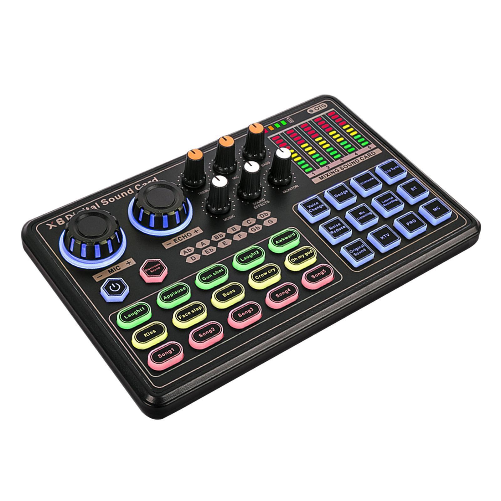 Live Sound Card Different Sound Effects Studio Equipment for Music ...