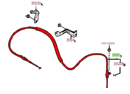 TOYOTA GENUINE OEM 4RUNNER PICKUP 87-95 RN VZN CABLE ASSY THROTTLE | eBay