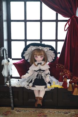 1/4MSD 1/3SD BJD Doll Headwear Magic Witch Hat Cap Black Wizard Hat ...