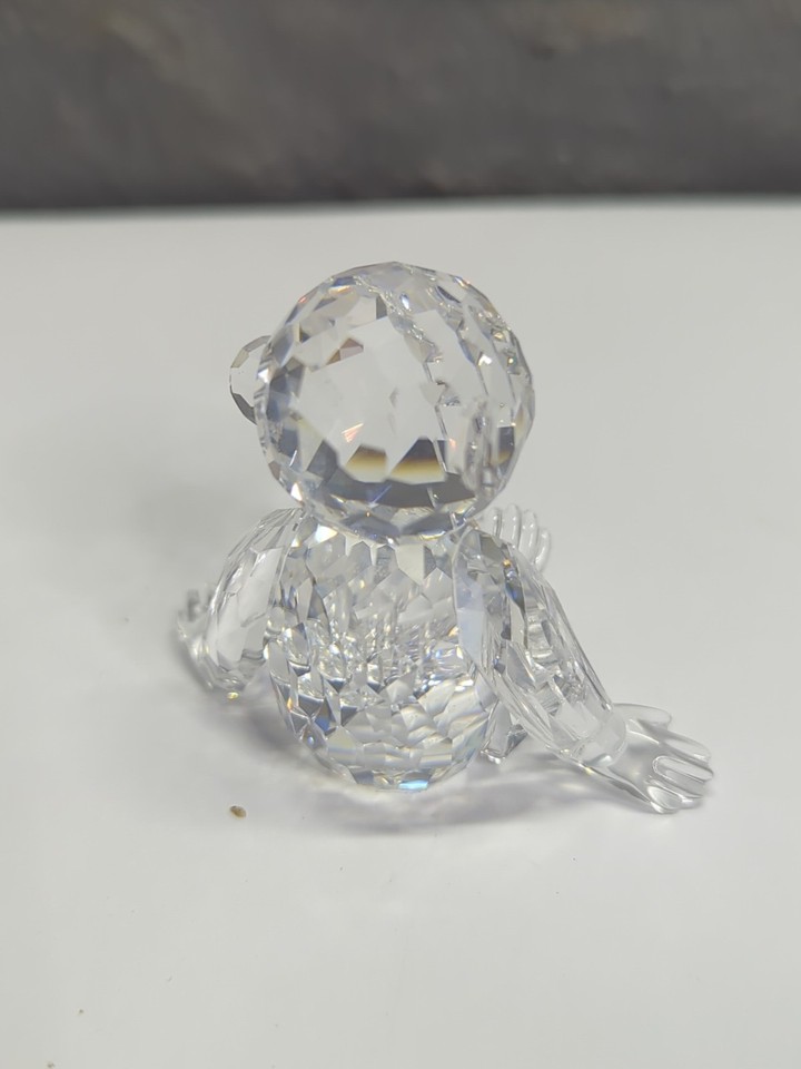 SWAROVSKI Genuine Retired Stunning Crystal Sitting Monkey H 4.5 cm no ...
