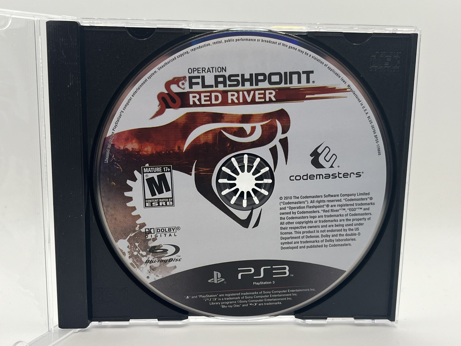 Operation Flashpoint: Red River (Sony PlayStation 3, 2011) Disc Only ...