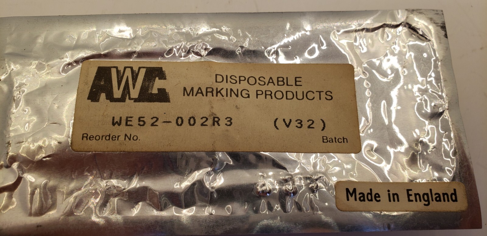 AWC WE52-002R3 DISPOSABLE MARKING PRODUCTS, 3 PER PACK (LOT OF 2) NIB ...