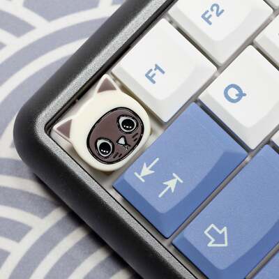 SIAMESE CAT RESIN ARTISAN KEYCAP RESIN KEYCAP FOR MX STEM MECHANICAL ...