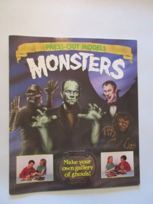 1993 Press-Out Models MONSTERS | eBay