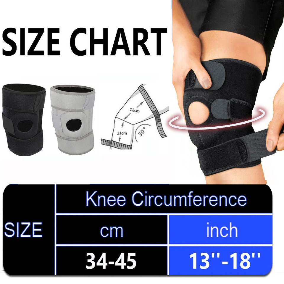 Knee Support Brace Stabilizers & Patella Gel Pad Meniscus Wrap Joint ...