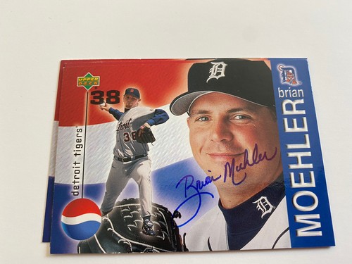 Brian Moehler Signed 2000 Upperdeck Detroit Tigers Pepsi Team Set Card ...