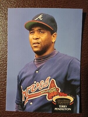 TERRY PENDLETON ATLANTA BRAVES 1992 TOPPS STADIUM CLUB BASEBALL #510 | eBay
