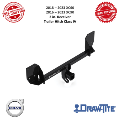 Draw-Tite 76194 Trailer Hitch Class IV, Black, 2" Receiver Fits Volvo ...