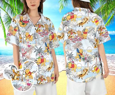 Pooh And Friends Summer Beach Trip Winnie the Pooh 3D Hawaii Shirt Best ...