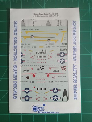 1/72 813 Superscale A-4E Skyhawk VMA-94 152 decal for Hobby Boss 2000 ...