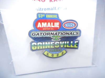2022 NOS NHRA 53RD AMALIE OIL GATOR NATIONALS OFFICAL EVENT HAT PIN | eBay