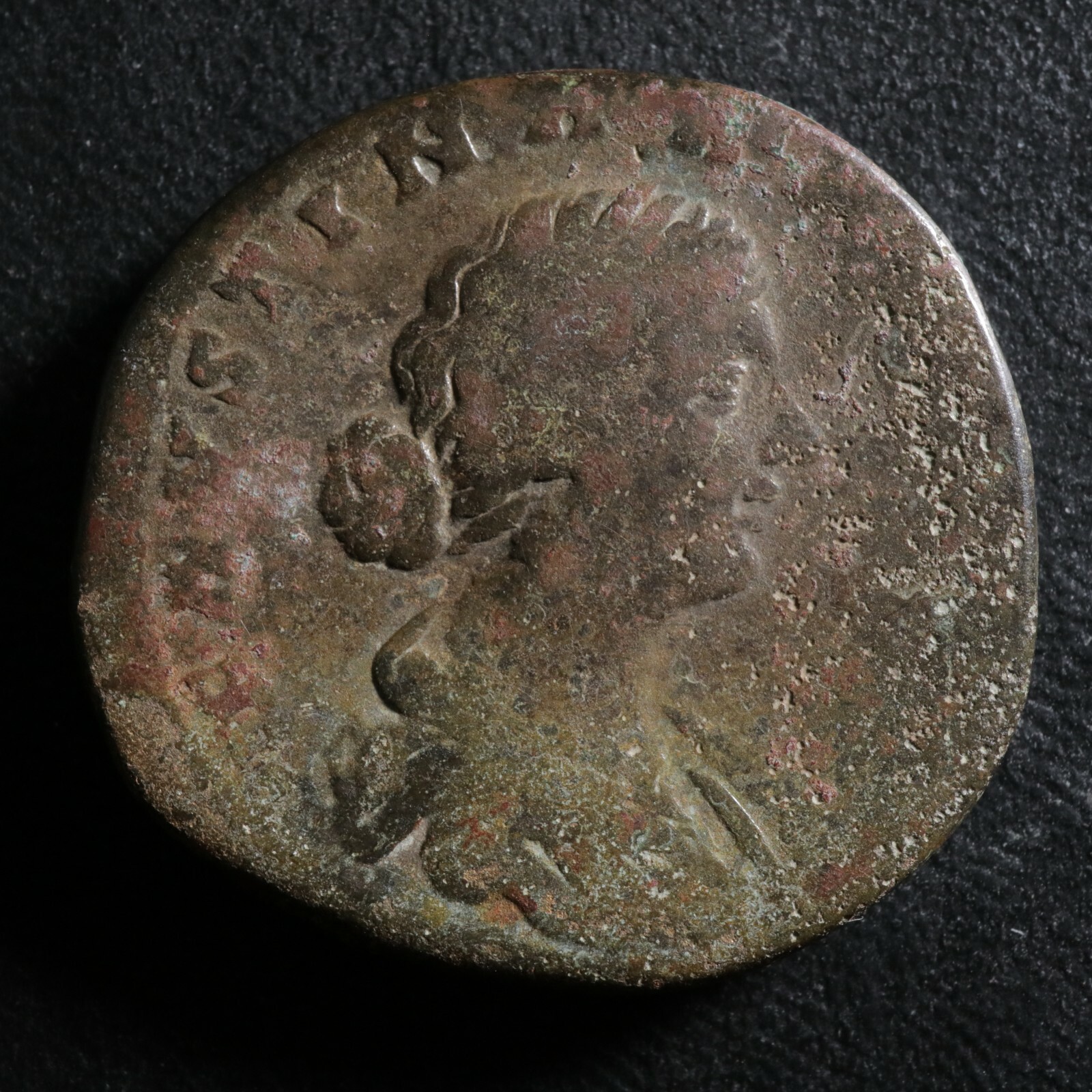 Faustina Minor Sestertius 156-161 Fecunditas Rome RIC 1638 Sesterce ...