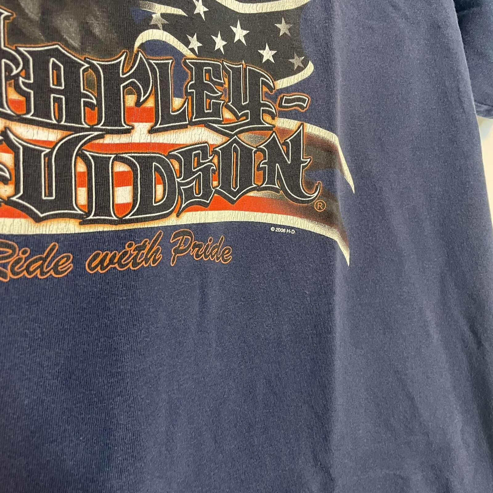 Harley Davidson HD Ride With Pride T-Shirt Size XL Bl… - Gem