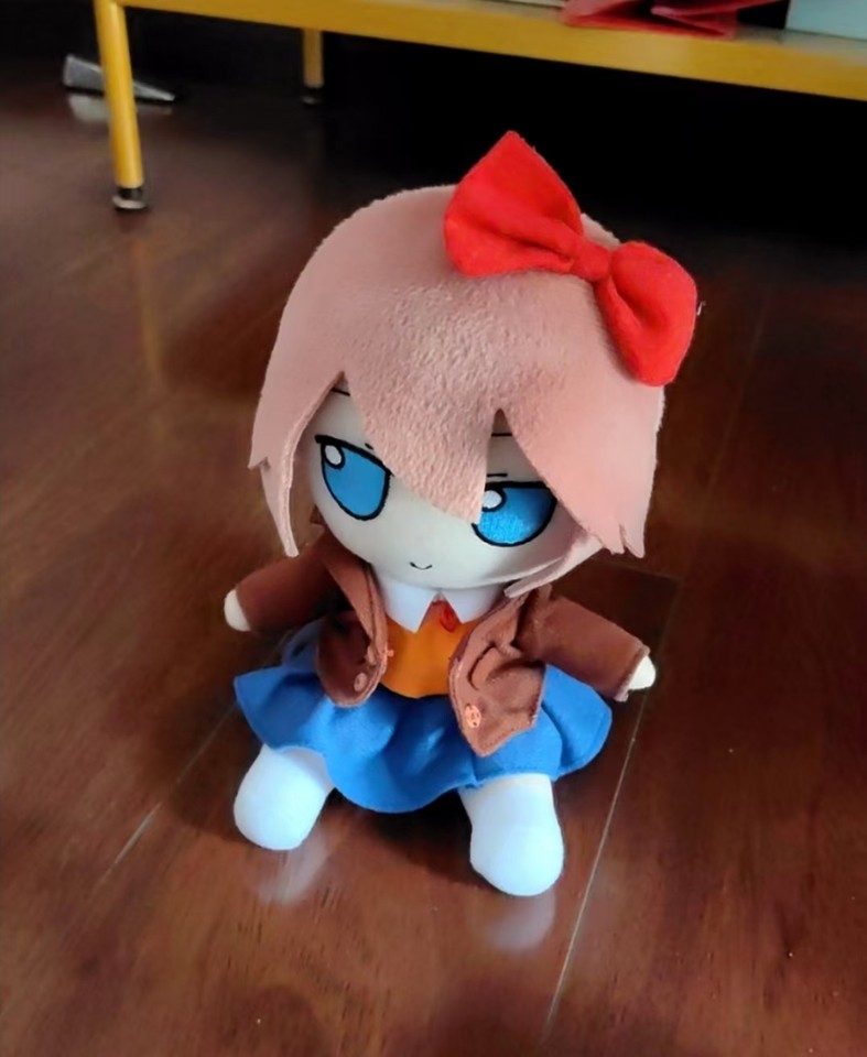 Doki Doki Literature Club Sayori Monika Yuri Fumo Fumo Plush Doll Toy ...