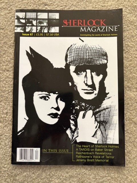 SHERLOCK HOLMES MAGAZINES LOT (2)- issue 67,56 Rathbone / Jeremy Brett ...