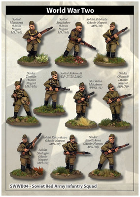 Artizan Designs 28mm Miniatures: WWII - Soviet Army Squad I | eBay