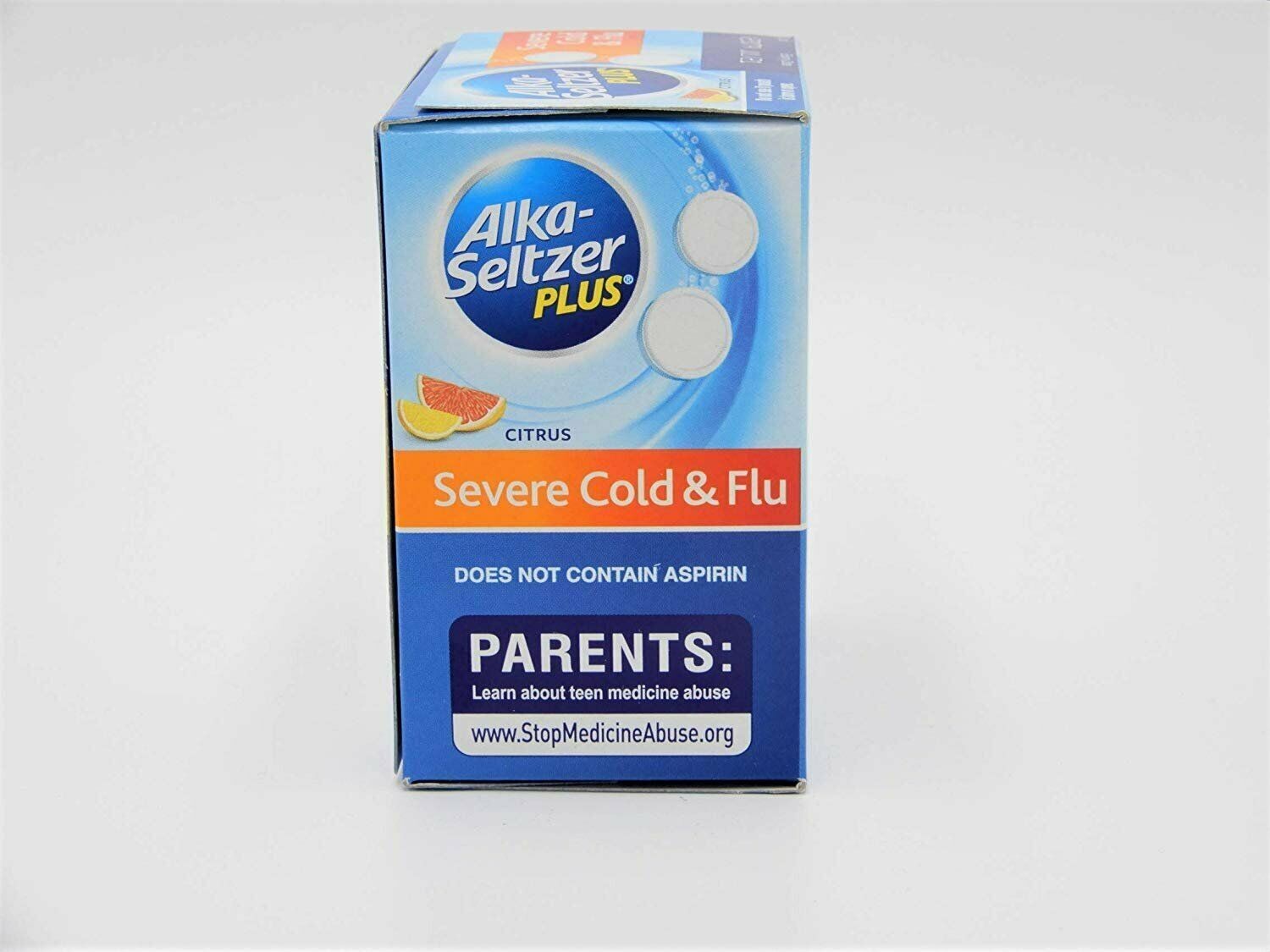 Alka Seltzer Plus Severe Cold & Flu Powerfast Fizz Citrus Tablets 20ct ...